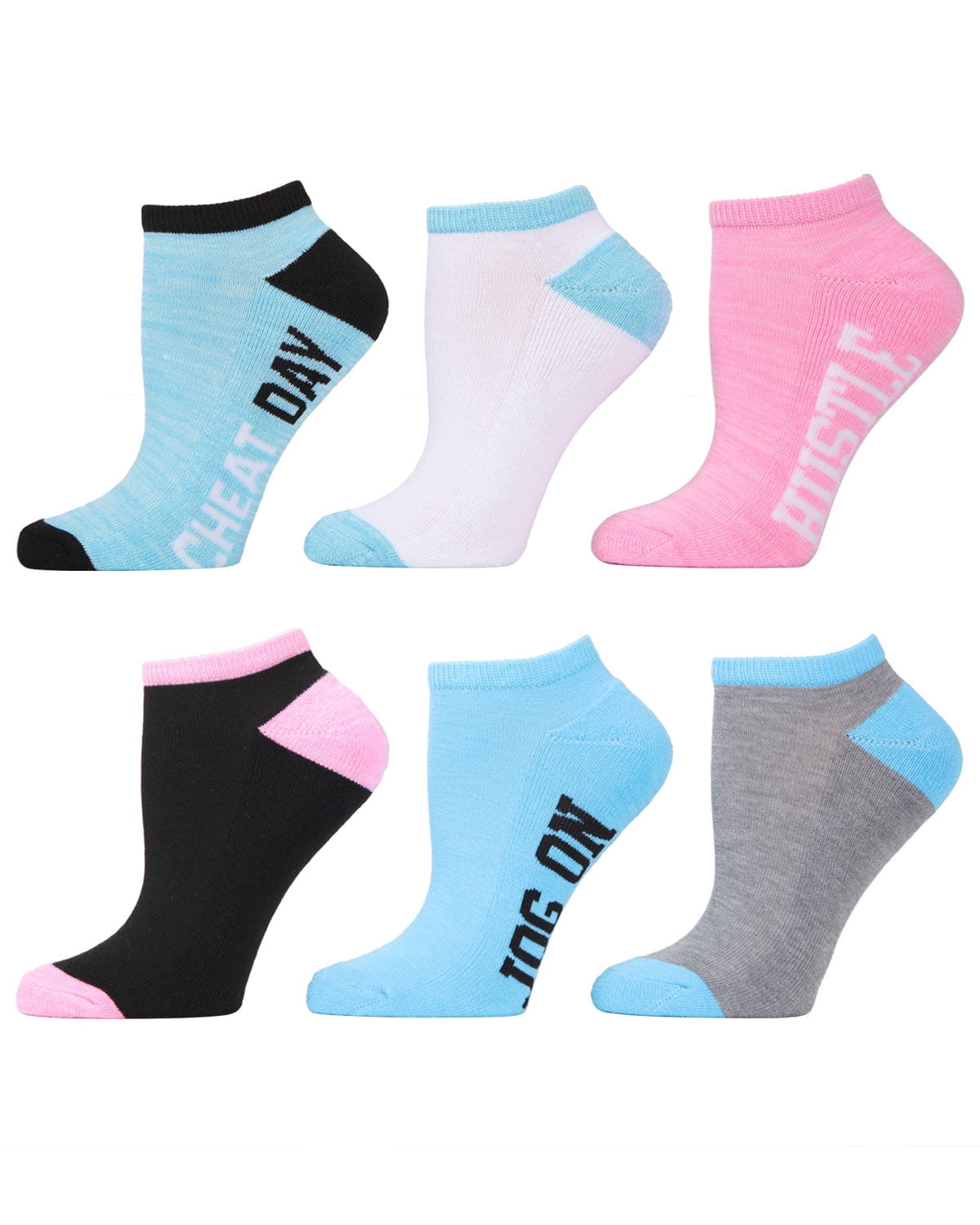 MeMoi Cheat Day Half Cushioned Low-Cut Sock 6 Pack - Mens - Male ...