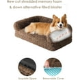 Foldable Human Dog Bed, 72"x44"x11" Orthopedic Memory Foam Human Sized ...