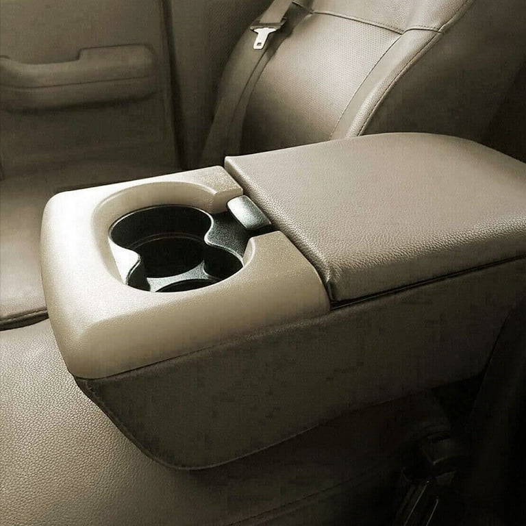 x AUTOHAUX Fit for Ford F150 2009 2014 Center Console Cup Holder Pad Replacement Beige
