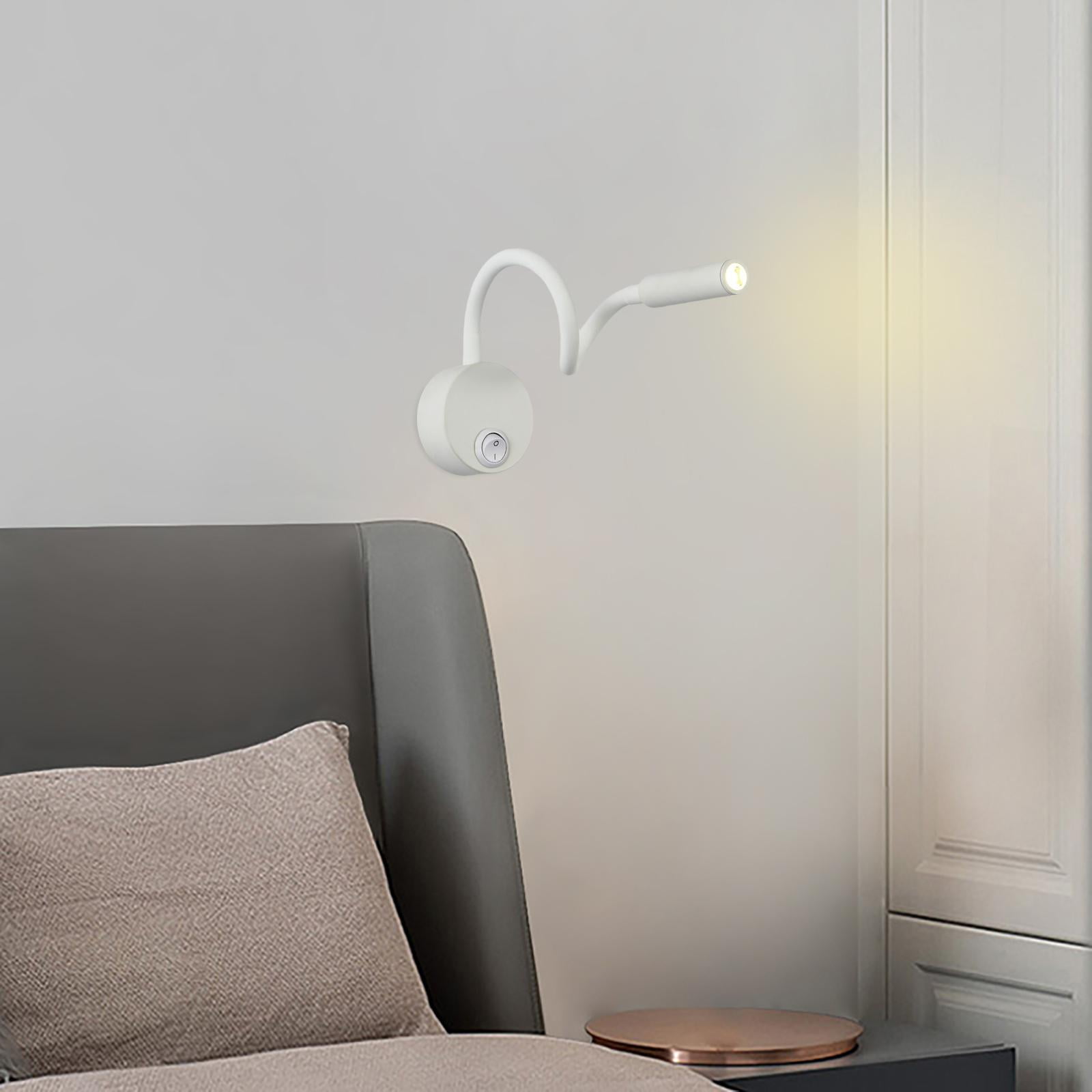 Minimalist Lamp Flexible Sconces Fixture Bedside Reading Lamp Wall ...