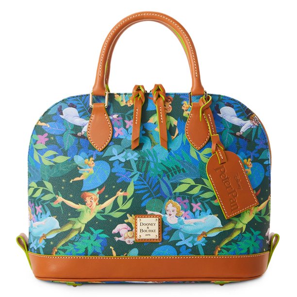 Dooney & Bourke Disney Peter Pan Tinker Bell Storybook Satchel Handbag ...