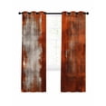 Abstract Collage Theme Blackout Curtains 2 Panels, Vintage Red Oil ...