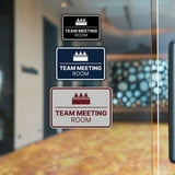 Signs ByLITA Classic Framed Team Meeting Room Sign (Black) - Medium ...