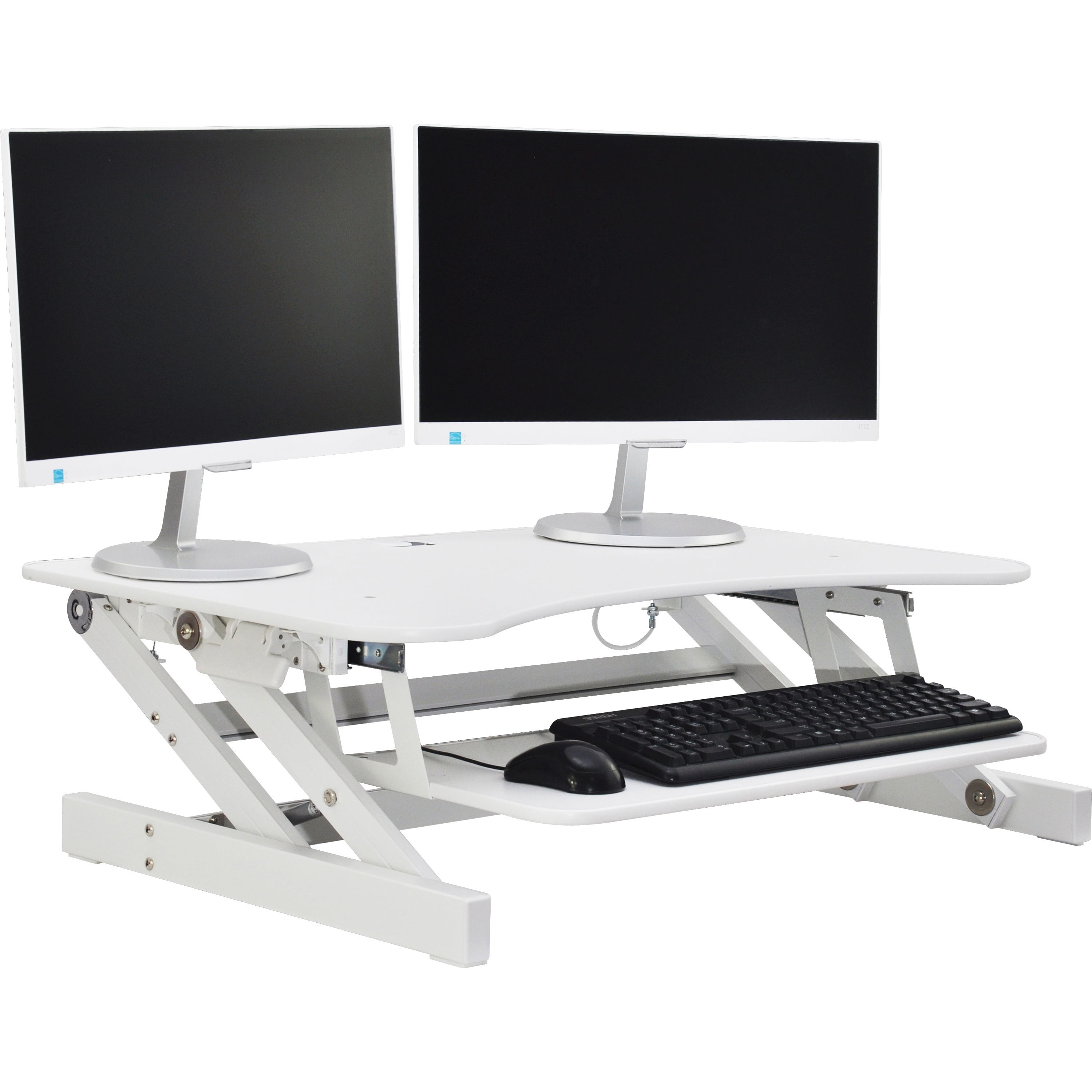 Lorell, LLR99984, Adjustable Desk Riser Plus, 1 Each, White - Walmart.com