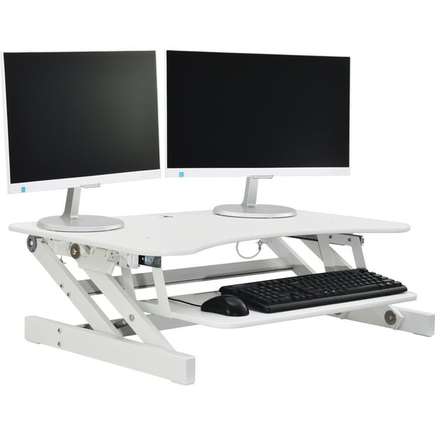Lorell, LLR99984, Adjustable Desk Riser Plus, 1 Each, White - Walmart.com