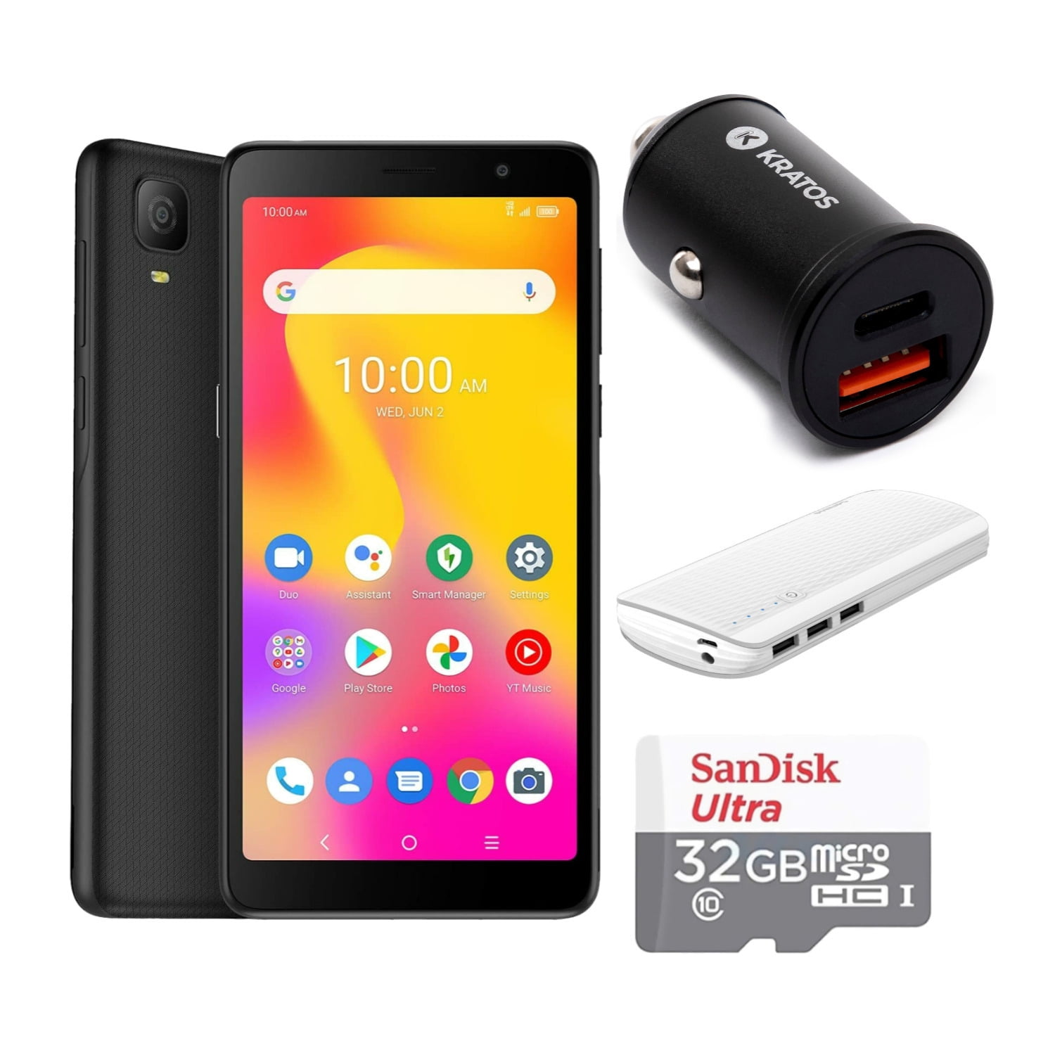 TCL A30 Unlocked Smartphone (Prime Black) Bundle - Walmart.com