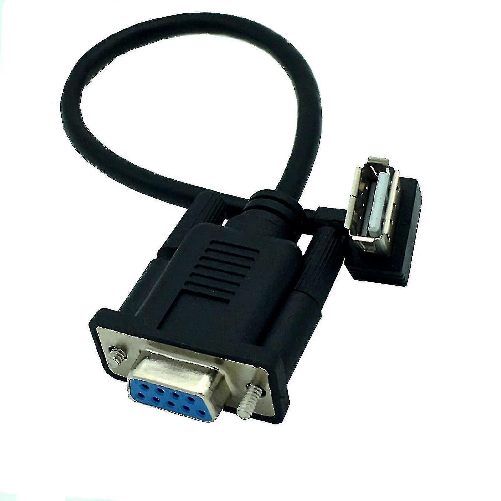 USB 2.0 A Male to DB9 Female Serial Adapter Cable, 8 Inch, 25cm, RS232 ...