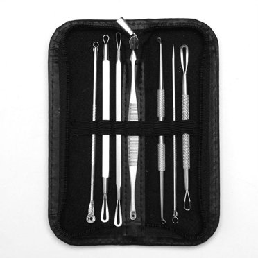 Tutuviw 7 in 1 Pimple Blackhead Remover Extractor Tool Kit Professional ...