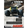 LiteHawk RC Vixen 4x4 XS 1/16 4WD Remote-Controlled Car, 2.4 Ghz ...