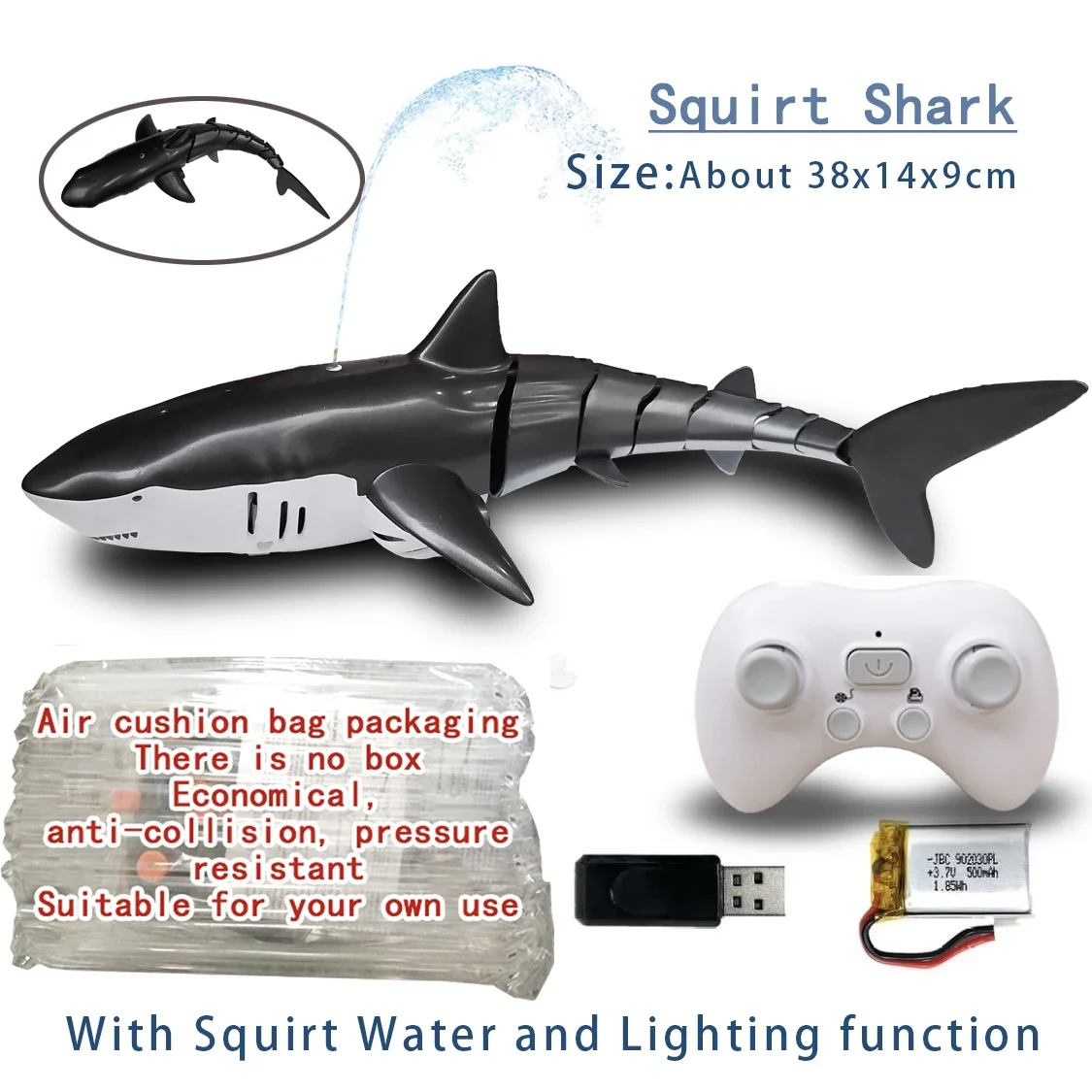 Remote Control Sharks Boat Robots Kids Toys for Boys Water Swimming ...