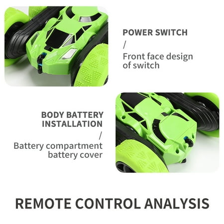 Remote Control Car Double Sided 360 Degree Rotating Toys Car Double ...