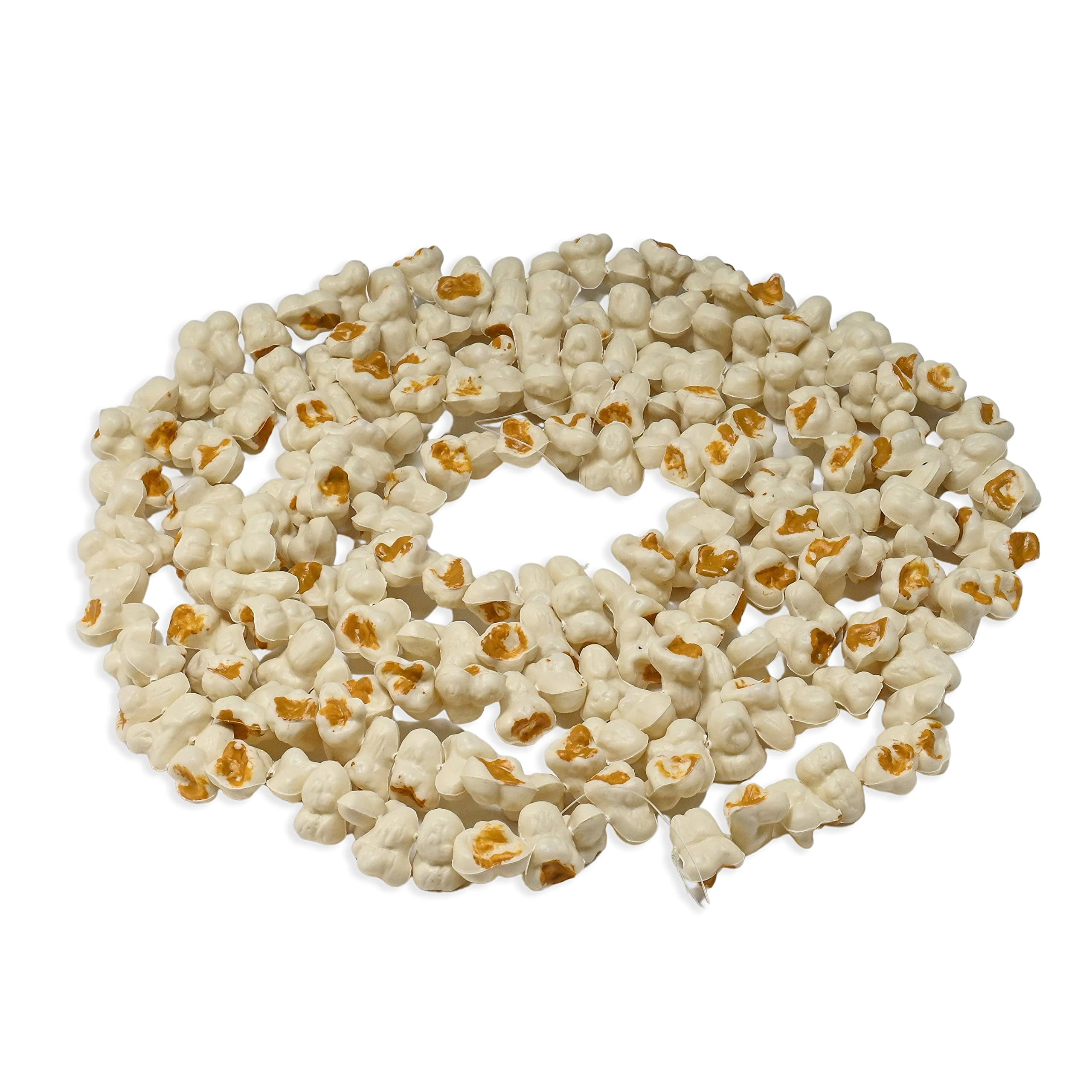 Ornativity Realistic Popcorn Beaded Garland – Rustic Fake Pop Corn Bead ...