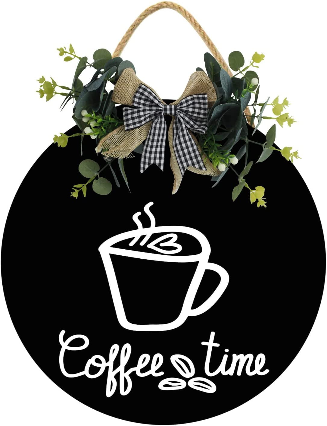Eveokoki 11" Coffee Time Sign,Coffee Bar Sign Farmhouse Coffee Wooden ...