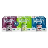 Waterloo Sparkling Water Variety Pack 12 Fl Oz Cans Includes Black Cherry Lemon-Lime Summer ...