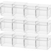 Snap Pak Food Storage Containers, Rectangular, Black, 28 Oz, 4 Ct ...