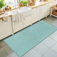 Aqua 2'x6' Runner Rug for Hallway Walkway Kitchen Galley, Natural Solid ...