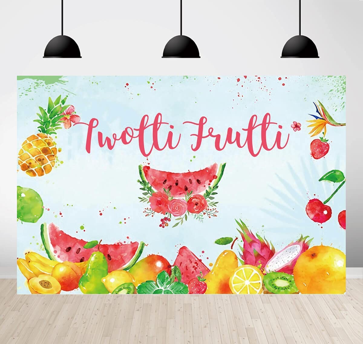 Summer Fruit Backdrop Twotti Frutti Theme Birthday Photography ...