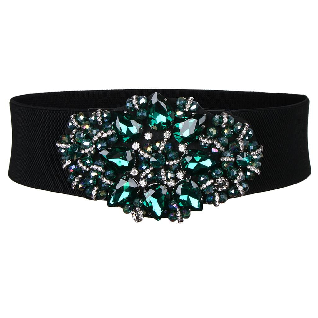 Cinturón de Vestir Zulema Banda de cintura ancha para mujer elástico ...