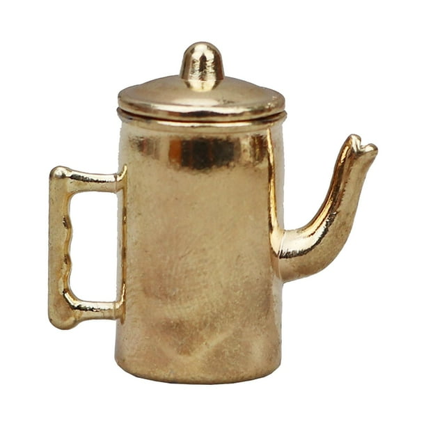 Miniature teapot,1/12 Dollhouse Miniature teapot Tea Kettle Model,1:12 ...