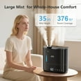 Ultrasonic Humidifier 4L for Large Room, Cool Mist Top-Fill with Remote ...