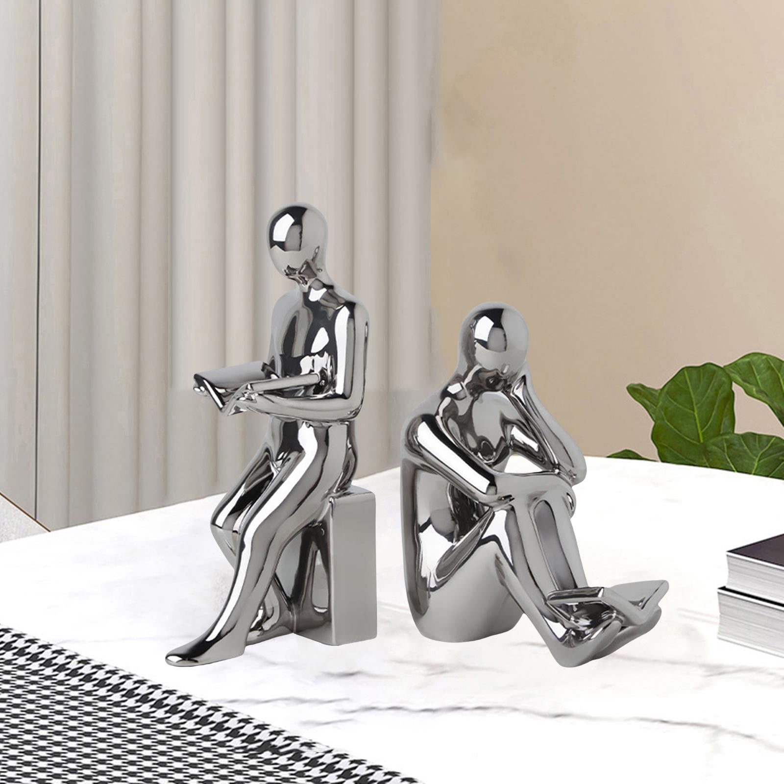 Modern Ceramic Human Statues Collectible Sculpture Abstract Figurines ...