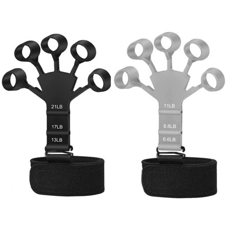 Finger Extender Exerciser, 2PCS Finger Resistance Band Elastic Hand ...