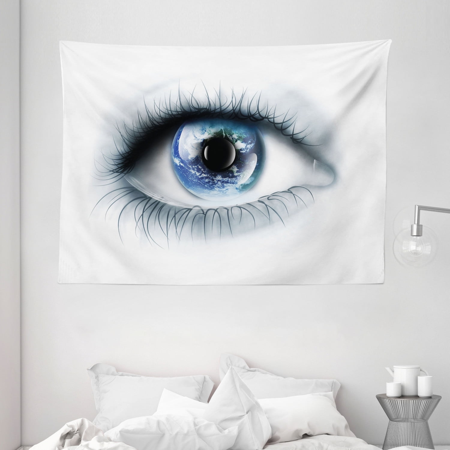 Eye Tapestry, Planet Earth Reflected in Vivid Eye Universe Global Unity ...