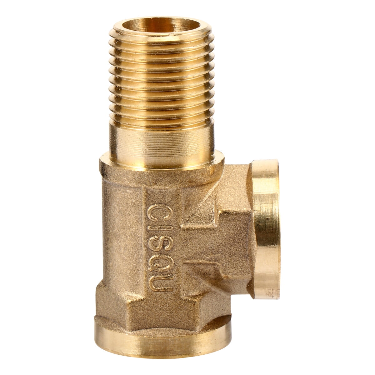 Brass Pipe Fitting Male-female Thread Conversion Connector Tee Type Gas ...