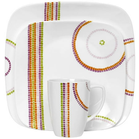 Corelle Squares Isleha 16-Piece Dinnerware Set - Walmart.com