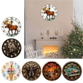 Contemporary Wall Mount Clock Noiseless Movement Vibrant Pattern Analog ...