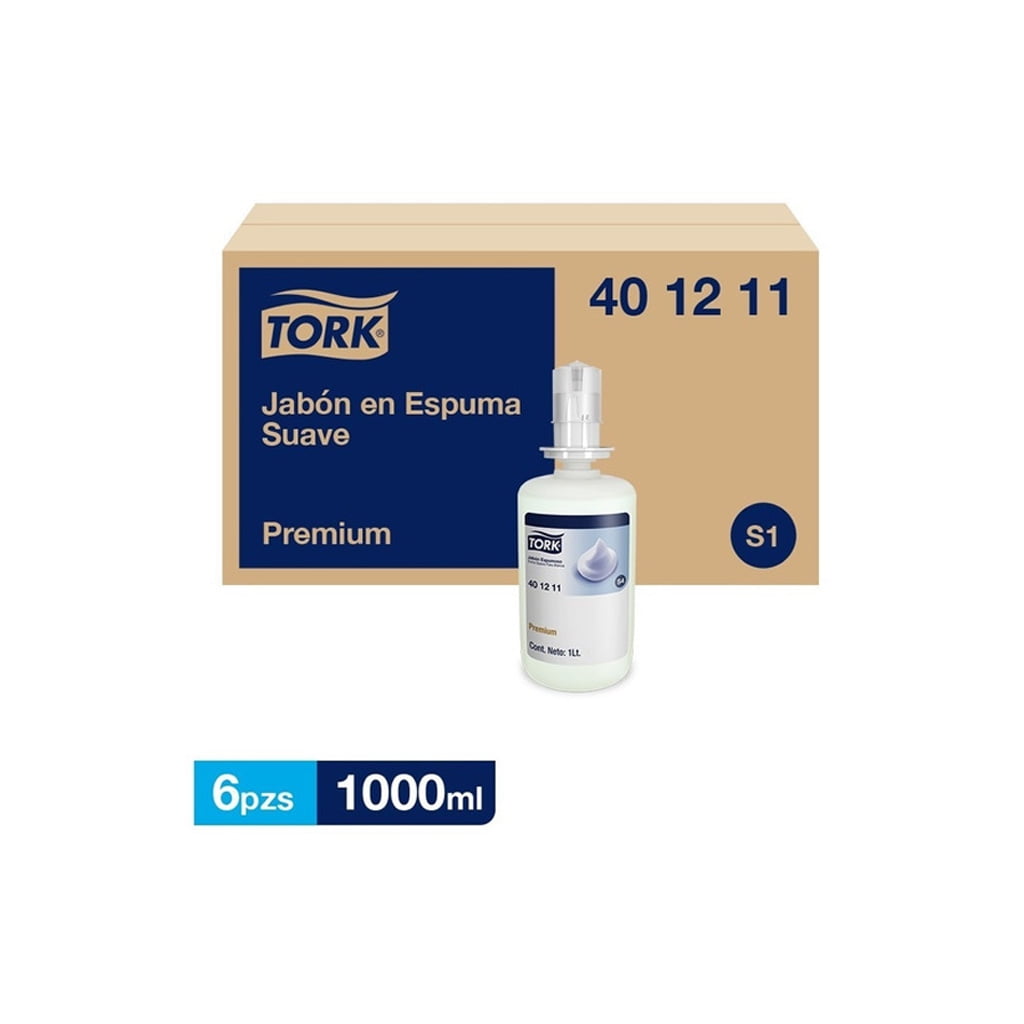 Tork Jabón En Espuma Premium Extra Suave 6 Unidades / 1000ml Tork ...