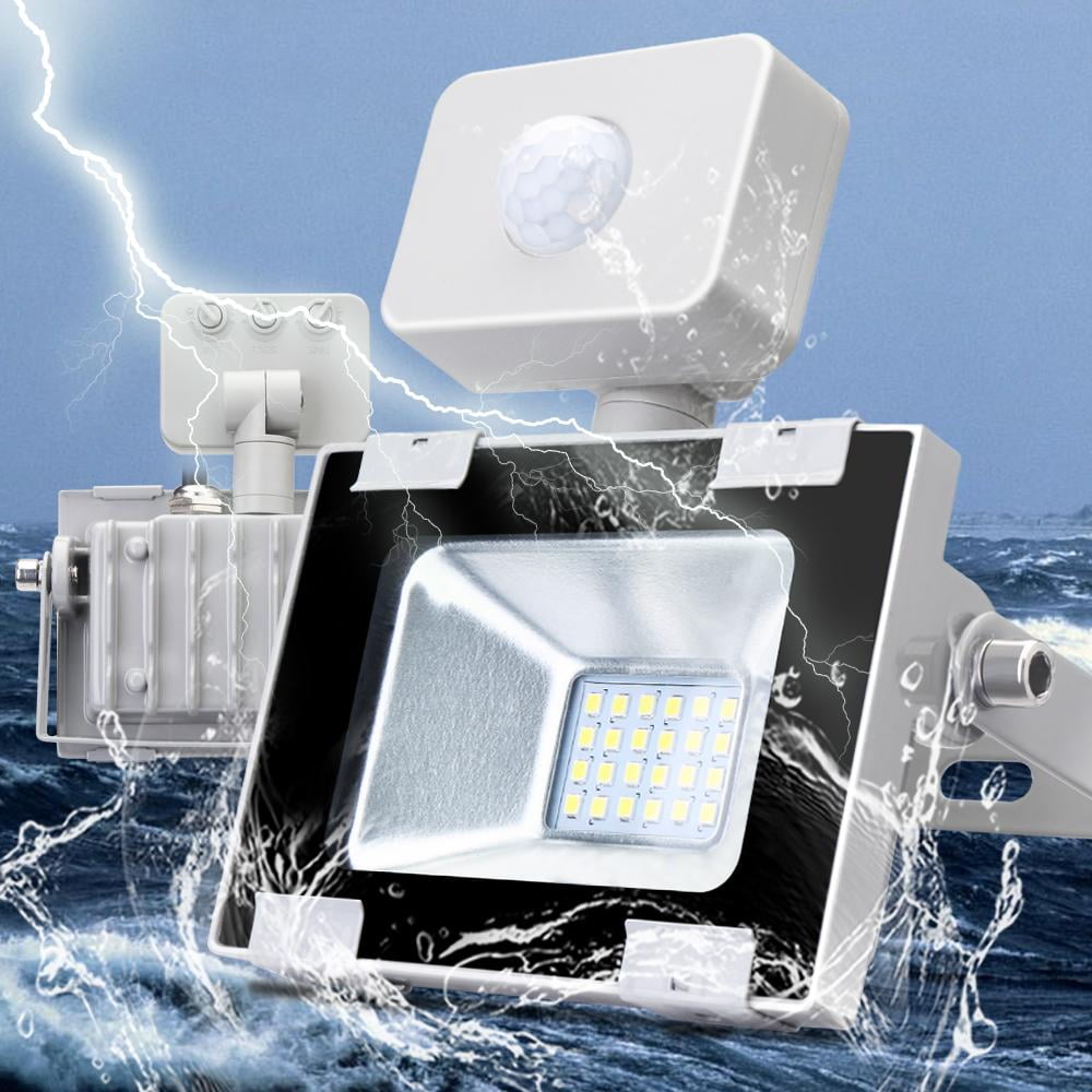 LYUMO 20W LED motion sensor outdoor light, LED sensor floodlight, smart ...