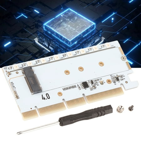 M.2 PCIe Adapter Card, Dual Power Module SSD To PCIe 4.0 Adapter For ...