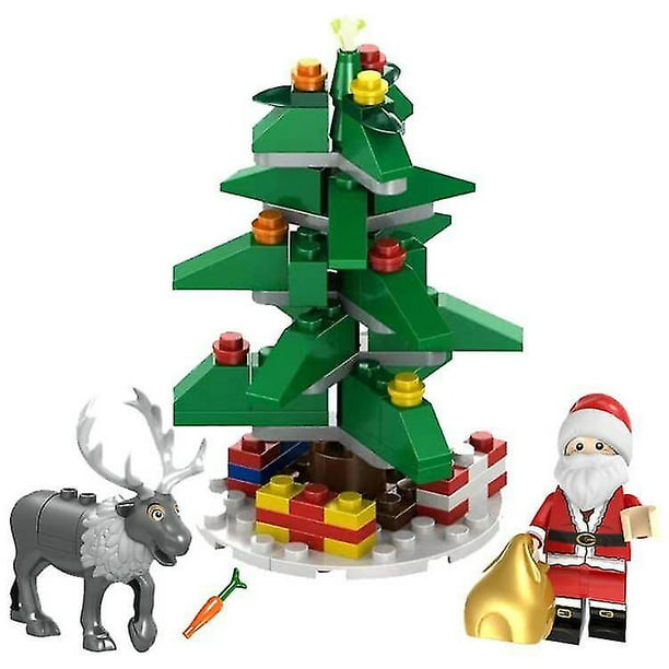 3pieces Of Christmas Building Blocks Santa Elk Christmas Tree ...
