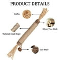 3Pcs Natural Silvervine Cat Chew Sticks with Feather and Bell Healthy ...