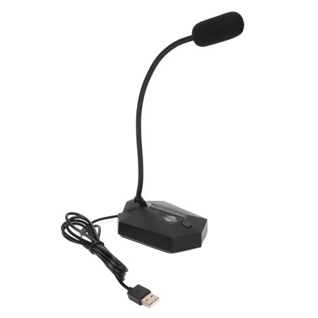 Computer Microphone, Laptop Microphone Adjustable Gooseneck Noise ...