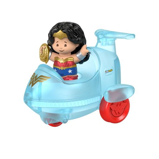 Little People DC Super Friends Wonder Woman & Invisible Jet Plane ...