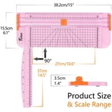 Firbon Paper Cutter 12 inch Titanium Straight Paper Trimmer with Side ...