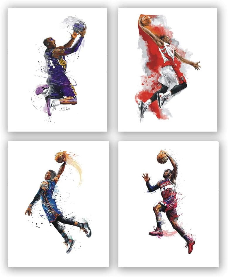 Basketball art Canvas Painting,Kobe Bryant Poster Pictures Prints ...
