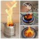 Outdoor Camping Wood-burning Stove Backpacking Portable Survival BBQ ...