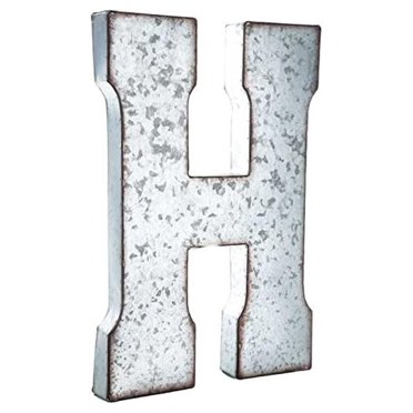 Custom Cut Decor 8'' Rusty Galvanized Corrugated Metal Letter -D ...
