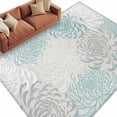 Area Rug 60×96in, Water Color Flower Seamless Floor Carpet Living Room ...