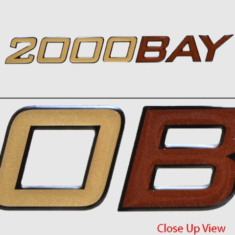 Ranger Boat Raised Decal Sticker | 2000 Bay - Walmart.com