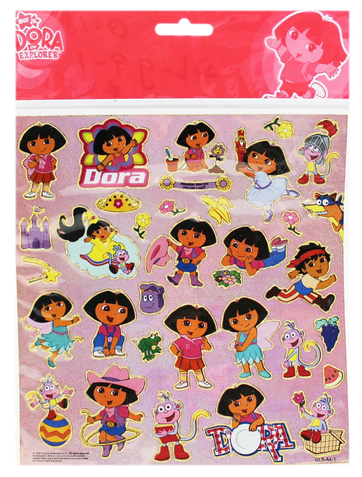 Dora the Explorer Active Fun Assorted Sticker Collection (37 Stickers ...