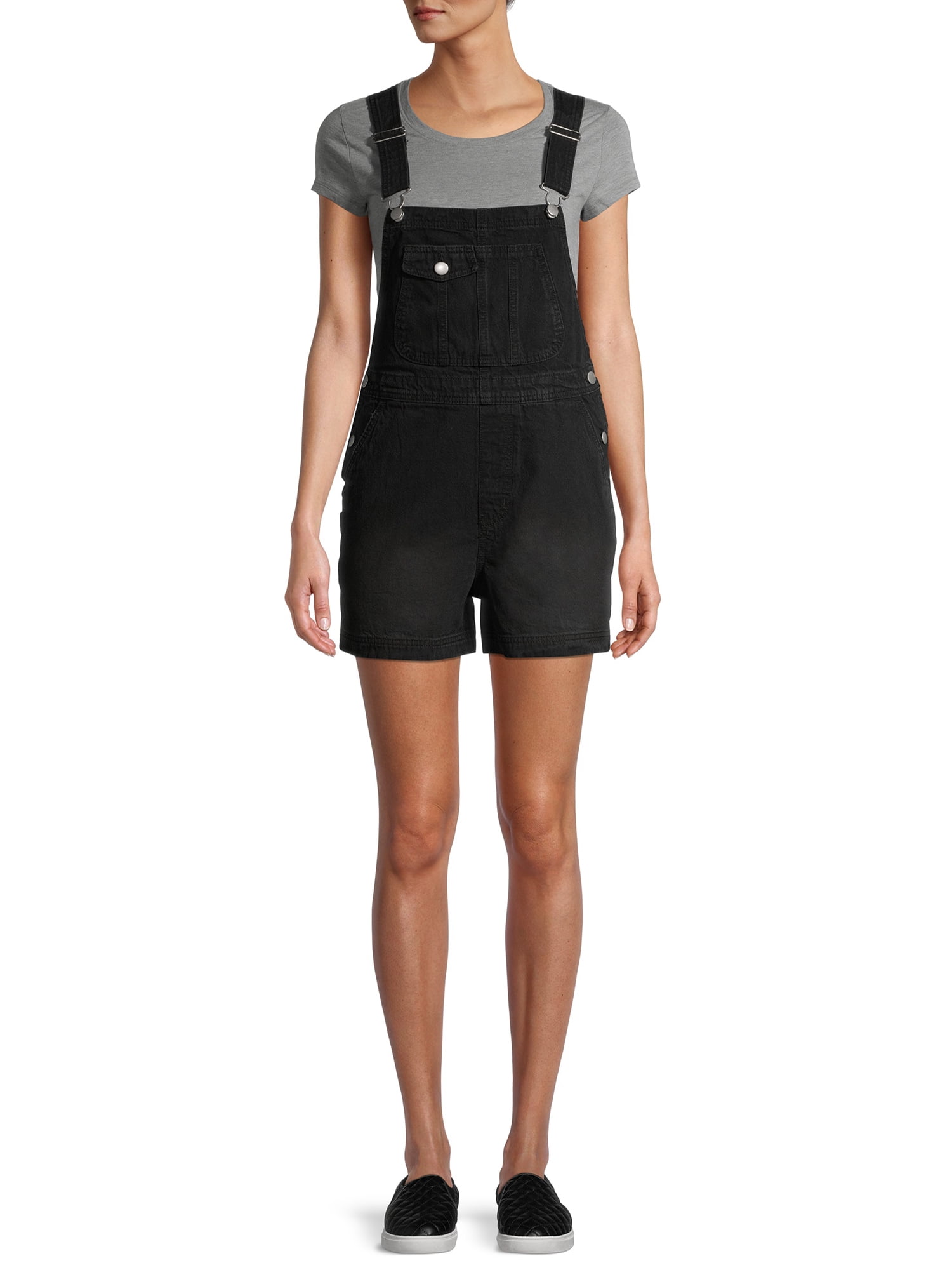 No Boundaries Juniors' Core Shortalls - Walmart.com