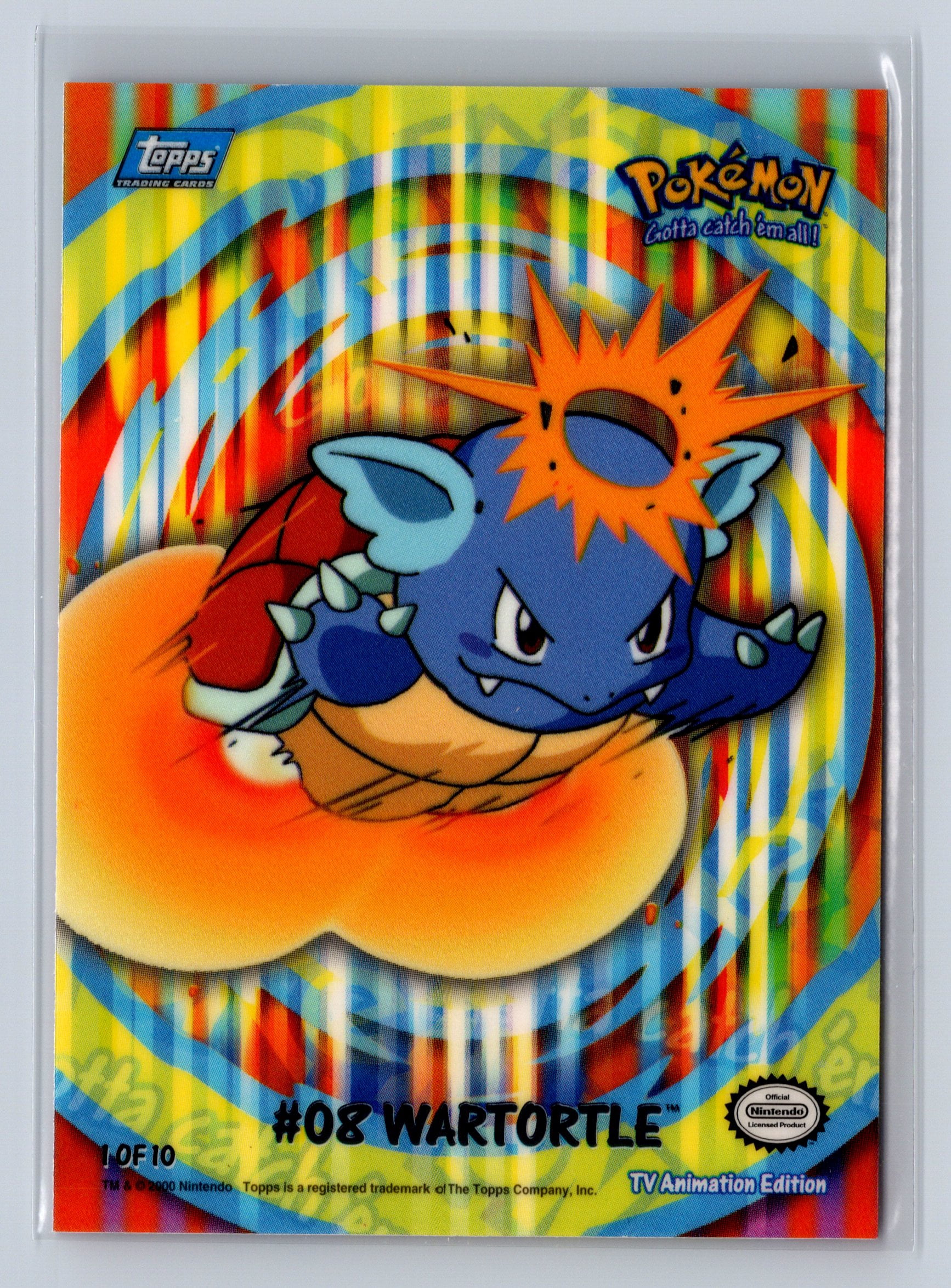 2000 Topps Pokemon TV Animation Stick-Ons Wartortle Holo #1 - Walmart.com