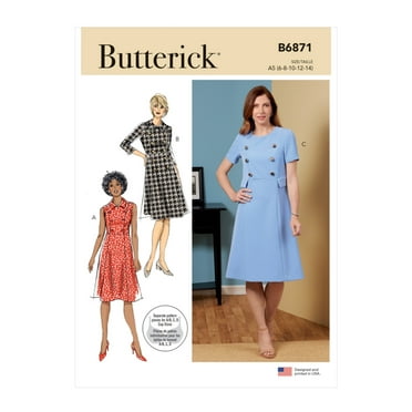 Simplicity Misses' Pleated Dress Sewing Pattern S9223 Size 6-8-10-12-14 ...