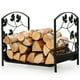 Costway 19'' Firewood Storage Rack Leaf Patterns Firewood Storage ...