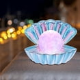 SRWEHG-Shell Pearl Beach Themed Night Light, RGB 8 Colors Changing Mood ...