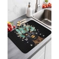 African American Dish Drying Mat 18x24 inch Woman Portrait Butterfly ...